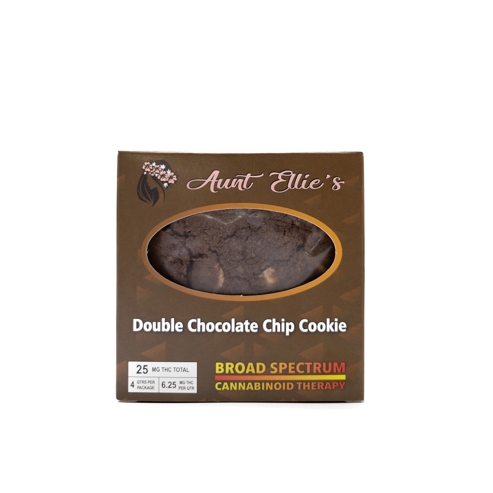 Aunt Ellie's: Aunt Ellie's - Double Chocolate Chip Cookie [25mg] | Leafly