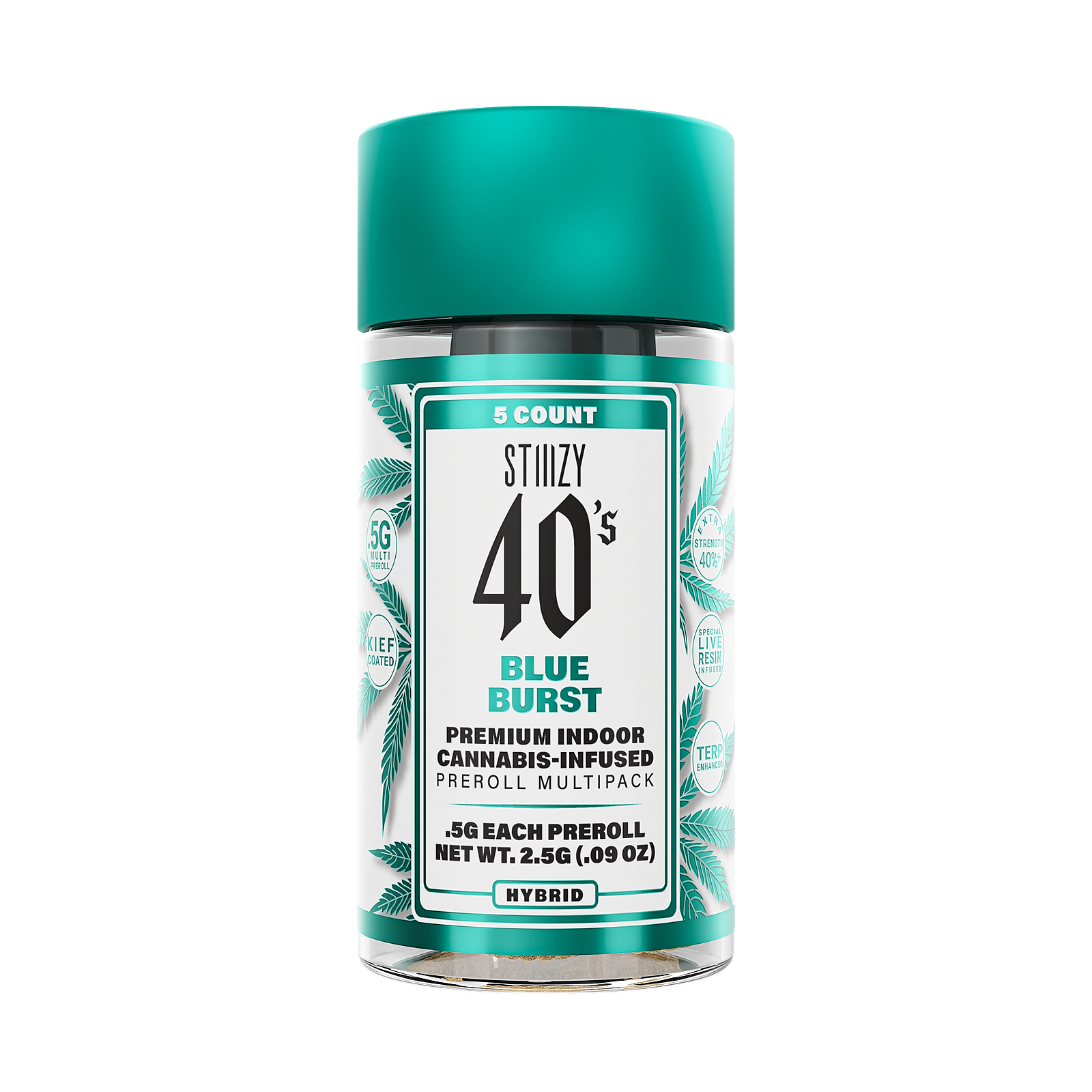 STIIIZY: BLUE BURST - .5G 40's PREROLL MULTI PACK | Leafly