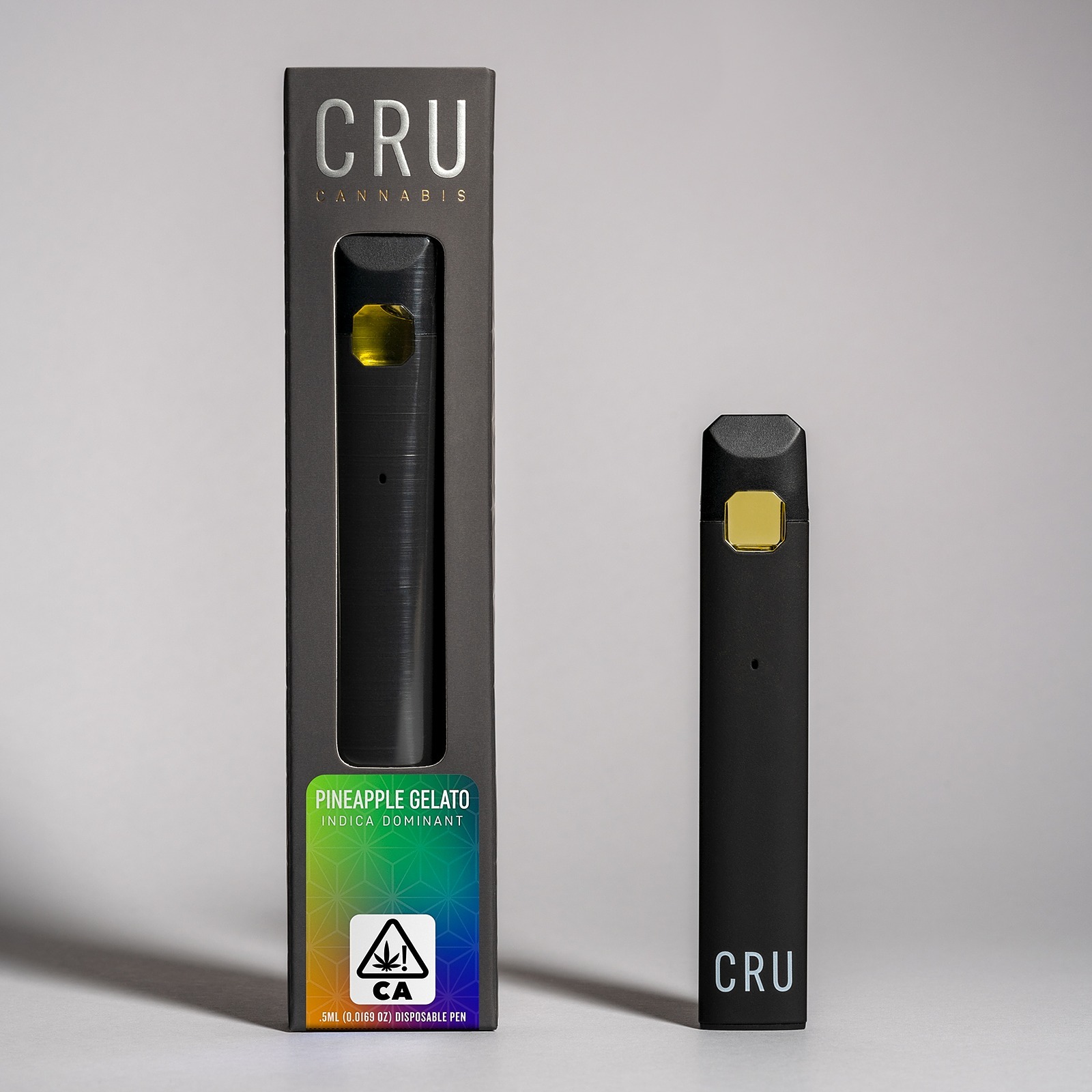 CRU Cannabis: Pineapple Gelato (0.5ml Disposable Pen) | Leafly