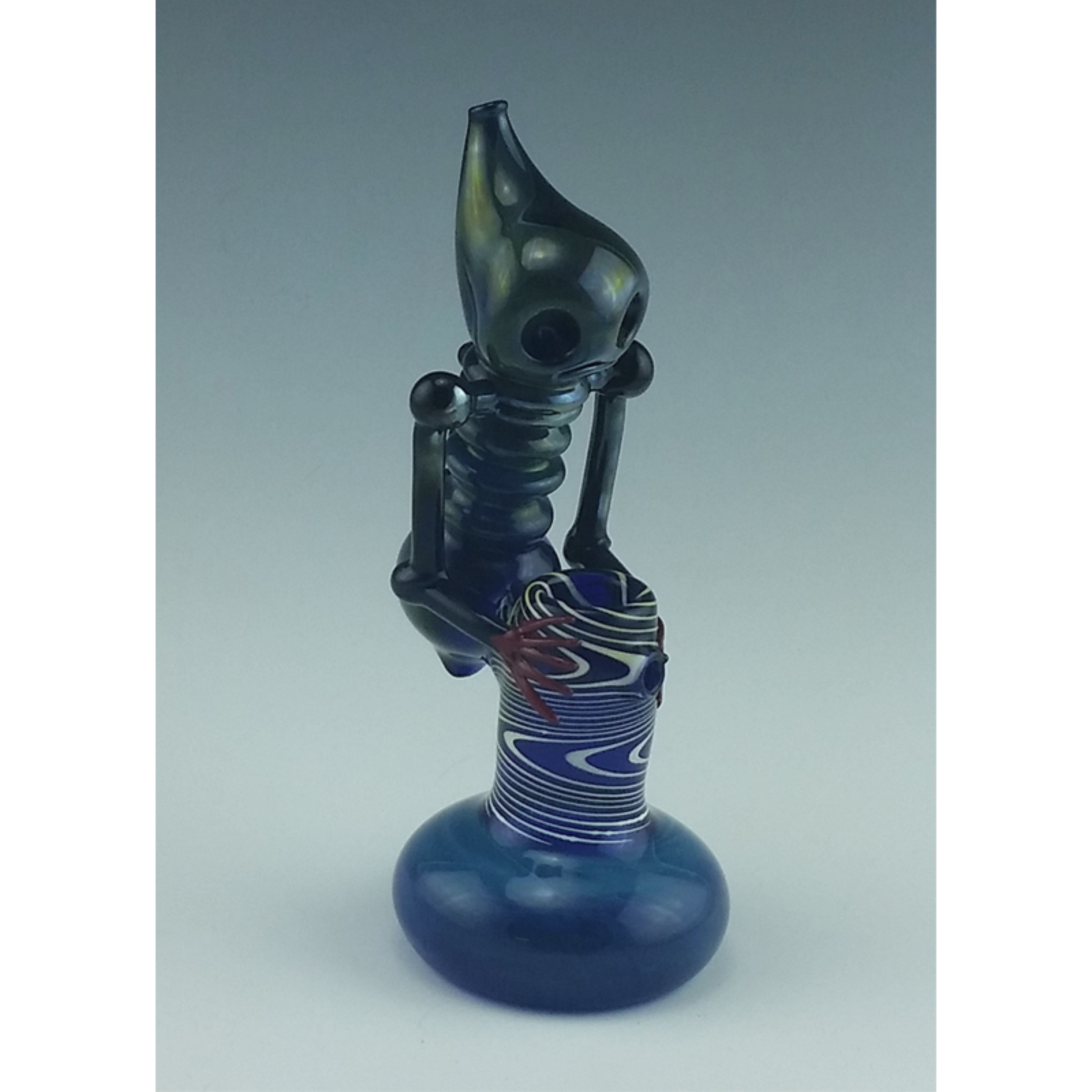 Mile High Glass Pipes: Full Color Alien Glass Bubbler | Leafly