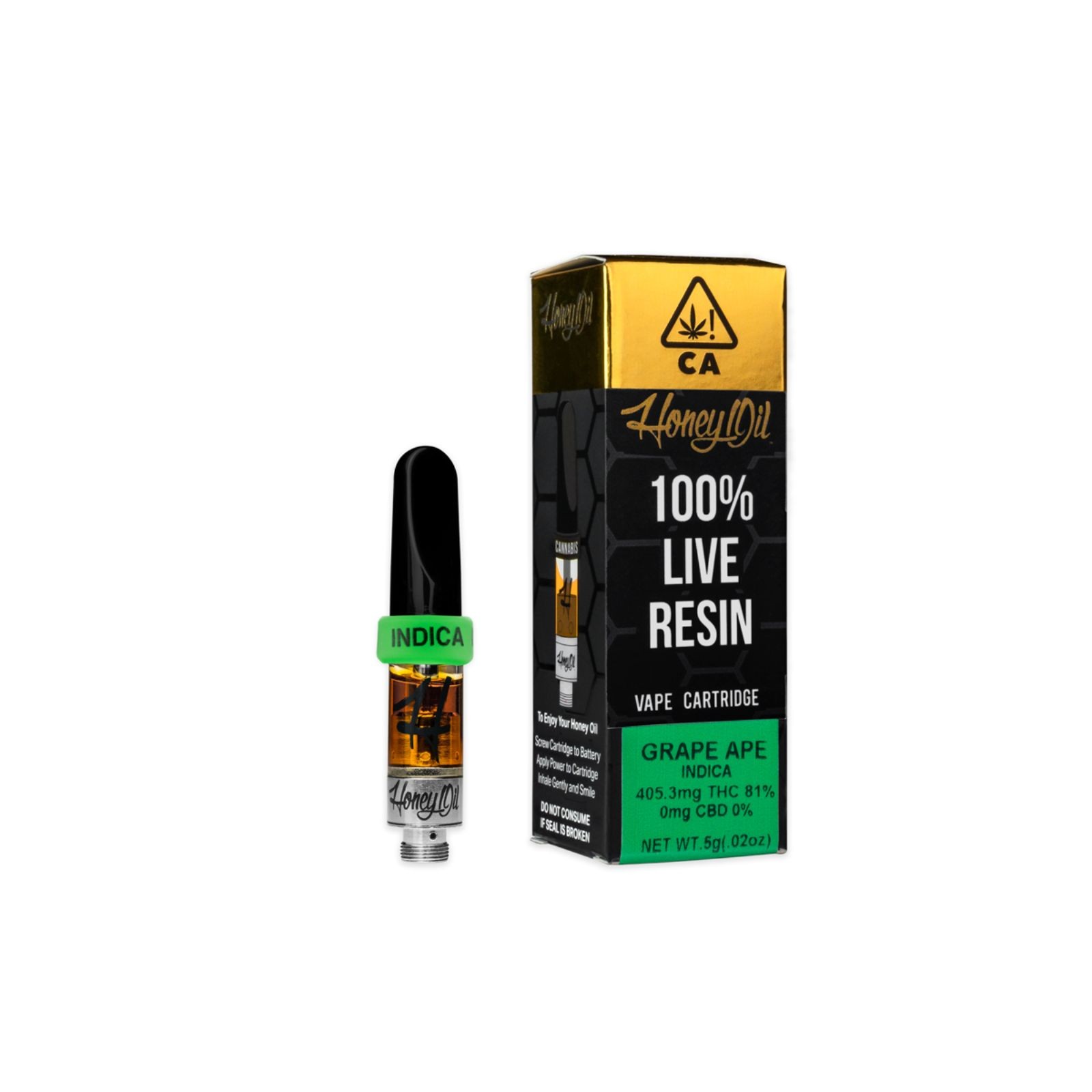 Honey Oil: Grape Ape Live Resin Vape Cartridge | Leafly