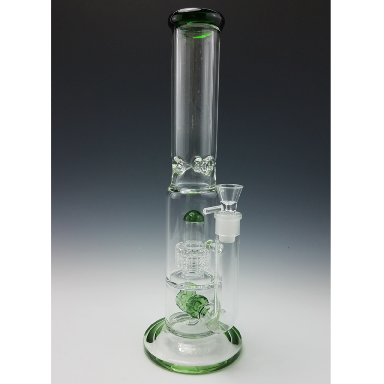 Mile High Glass Pipes: 14" Barrel Perc & Side Barrel Perc Water Pipe ...