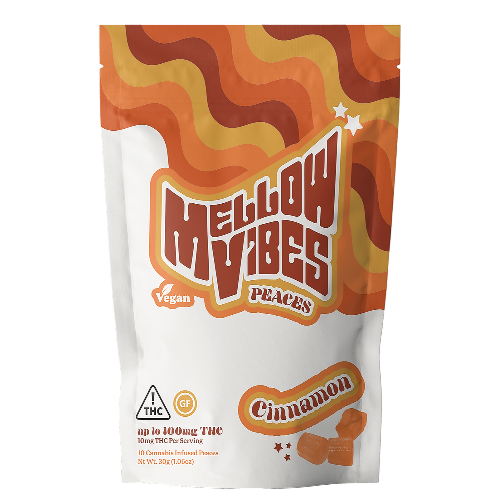 Mellow Vibes: Mellow Vibes Peaces THC Hard Candies Cinnamon 10 Pack ...