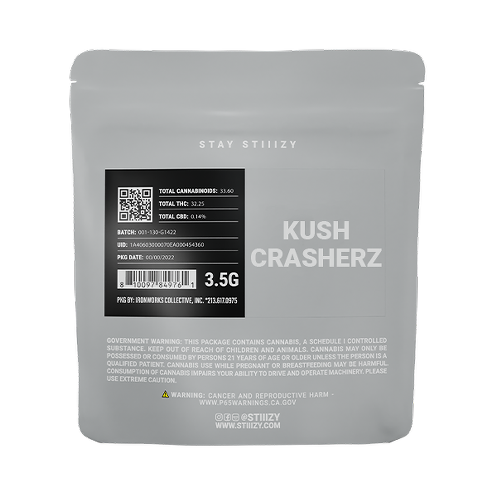 STIIIZY: KUSH CRASHERZ - FLOWER 3.5G | Leafly