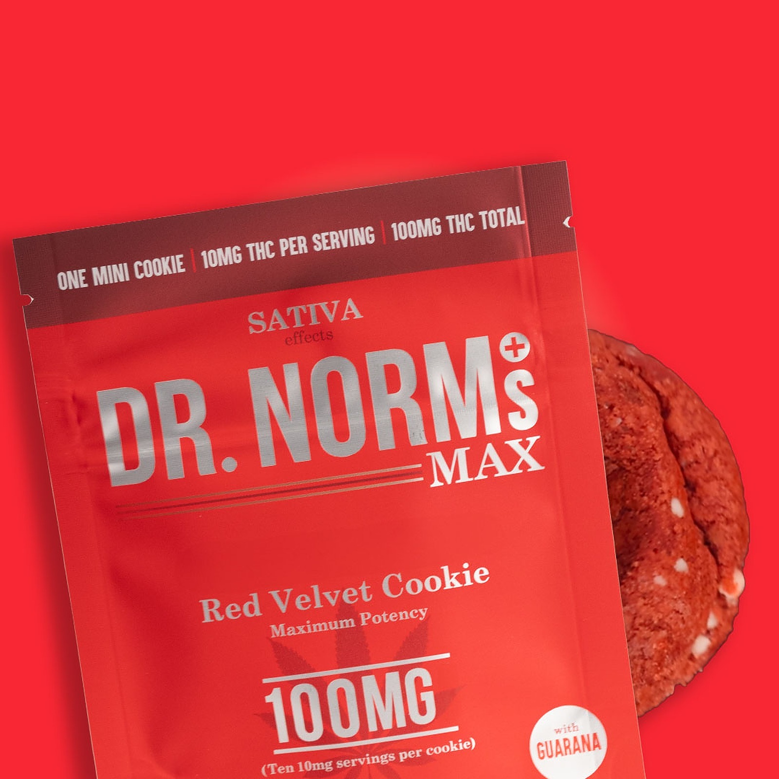 Dr. Norm's: Red Velvet 100mg MAX Cookie | Leafly