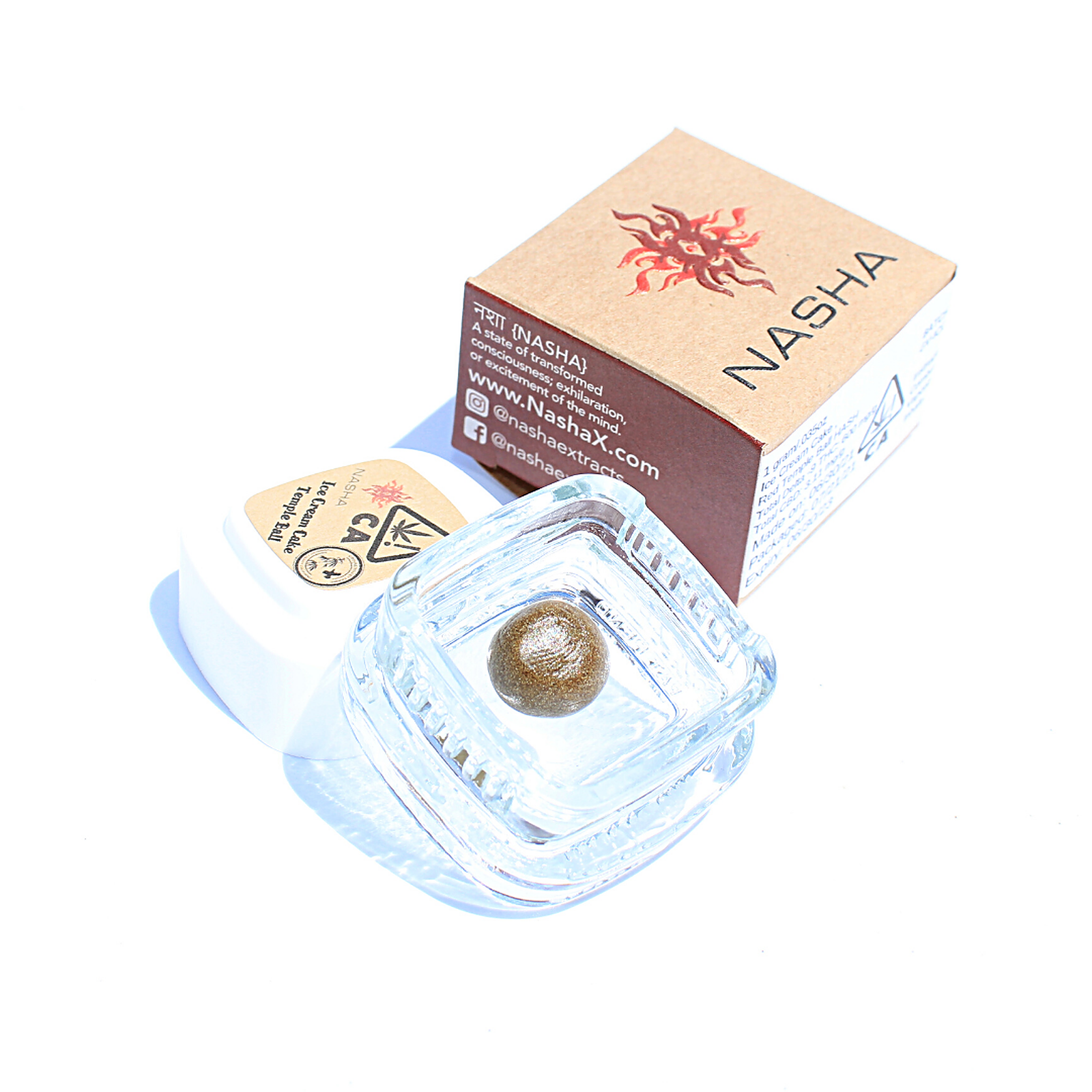 NASHA: Ice Cream Cake Red Temple Ball Hash 1g | Leafly