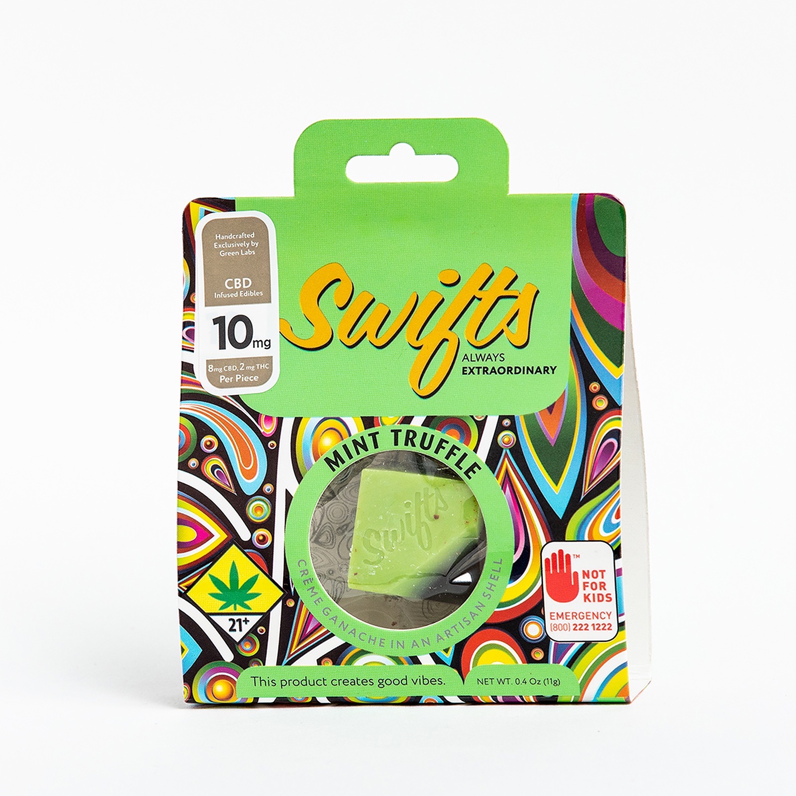 Swifts Edibles: Mint Truffle (CBD) 10mg Single-pack | Leafly