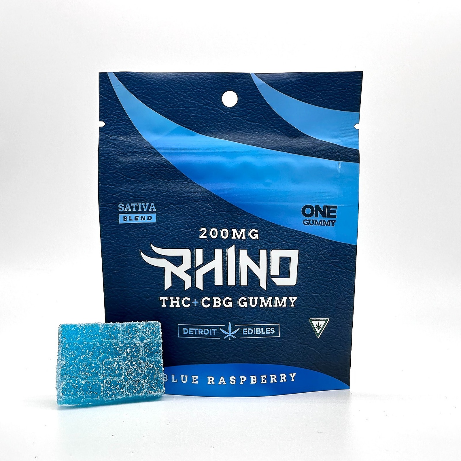 Detroit Edibles: Rhino Gummy - Blue Raspberry - 200mg THC & 50mg CBG ...