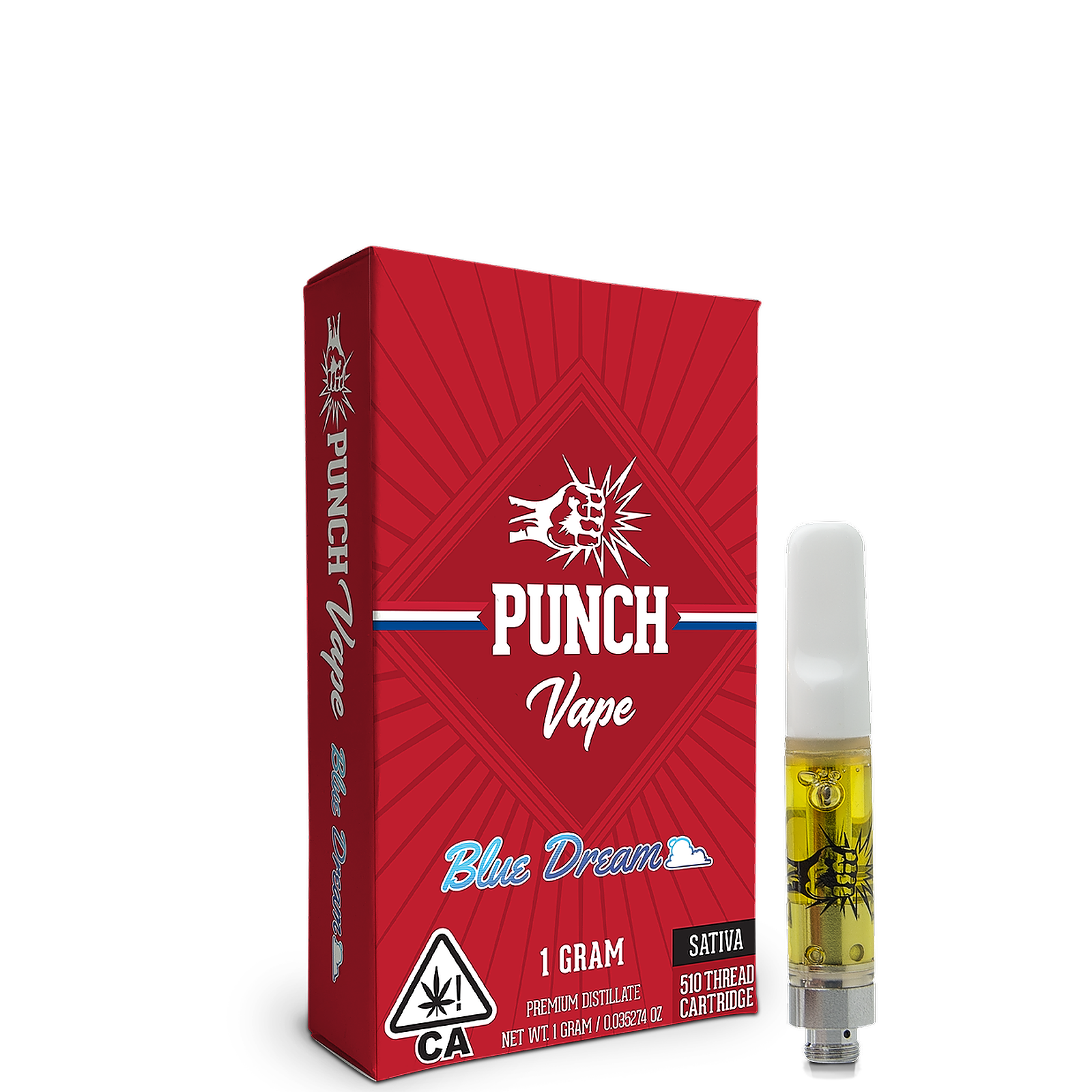 Punch: Blue Dream 510 Distillate Cart (1g) Sativa | Leafly