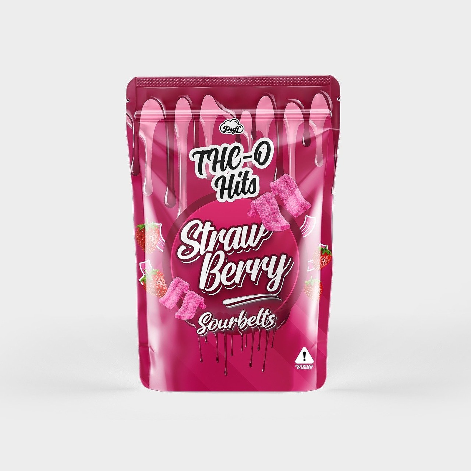 Puff Xtrax: PUFF XTRAX | THC-O Hits Sour Belts: Strawberry | Leafly