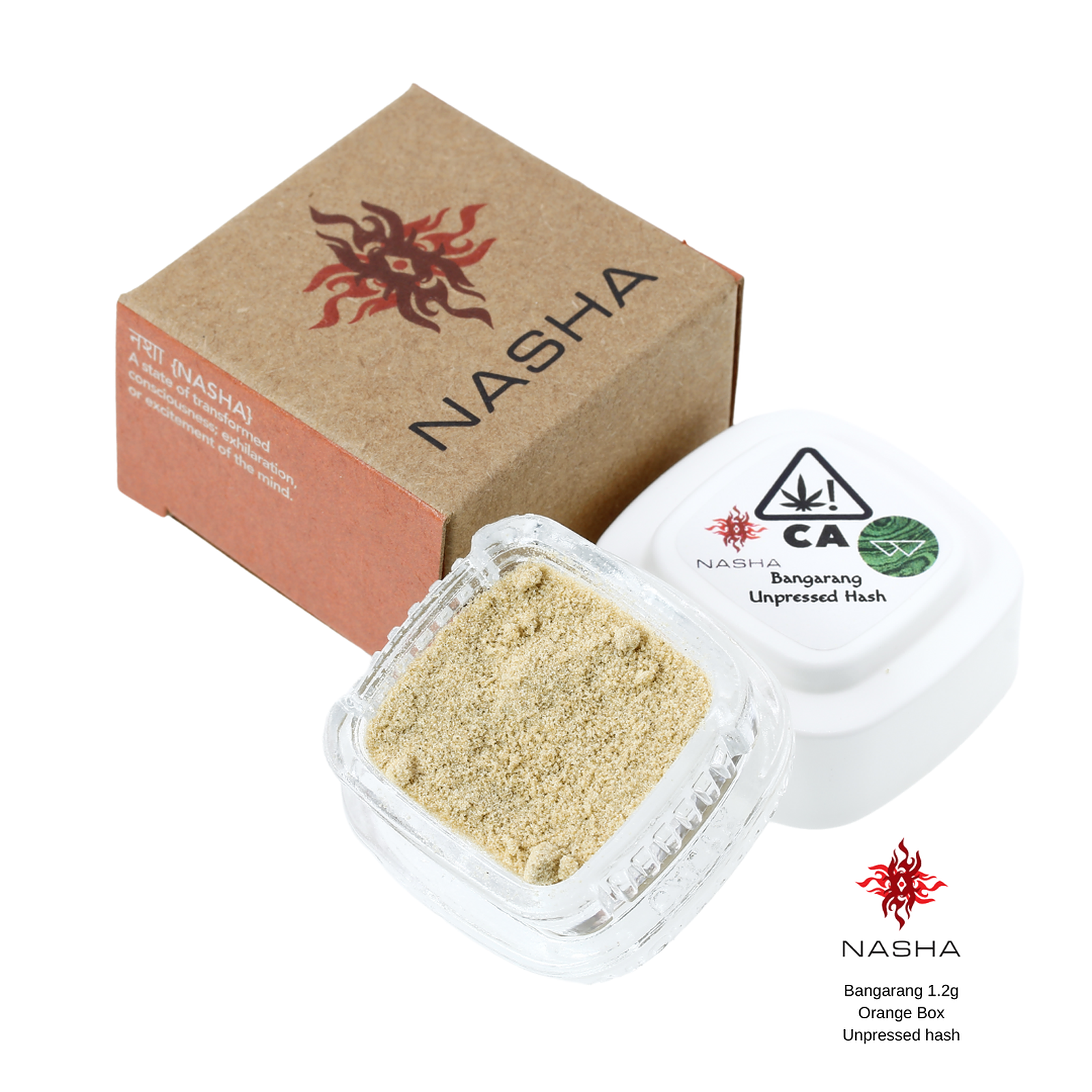NASHA: Bangarang 1.2g Orange Unpressed Hash (Whitethorn Valley Farm ...