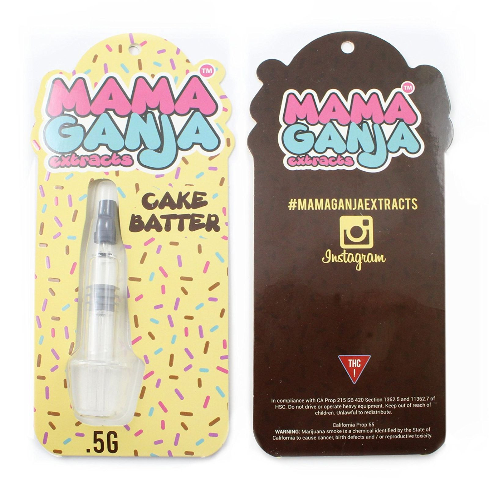 Shatter Labels: 10 Mama Ganja CAKE BATTER Flavor Strain Empty ...