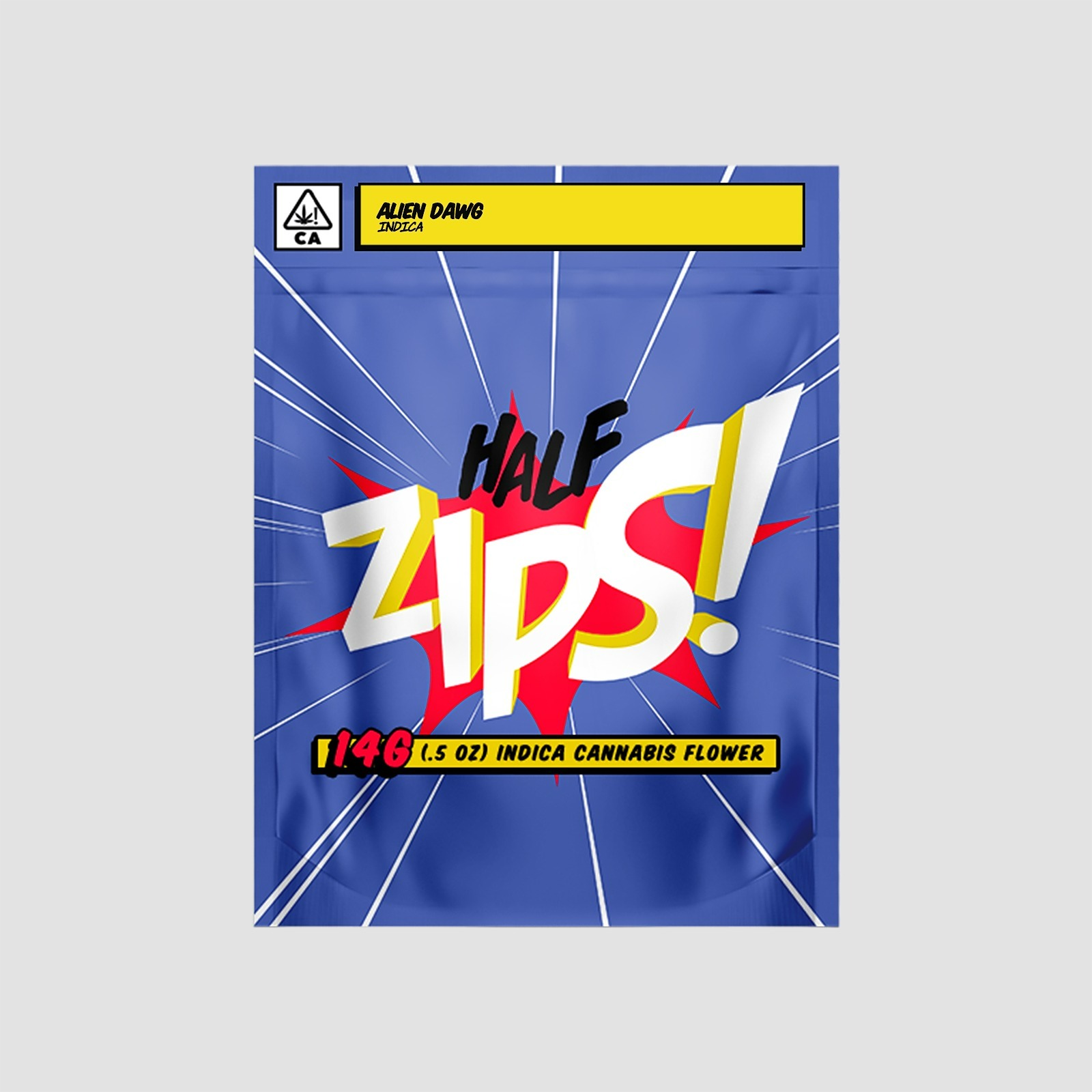 Zips!: Alien Dawg - Greenhouse - Indica (14g) | Leafly