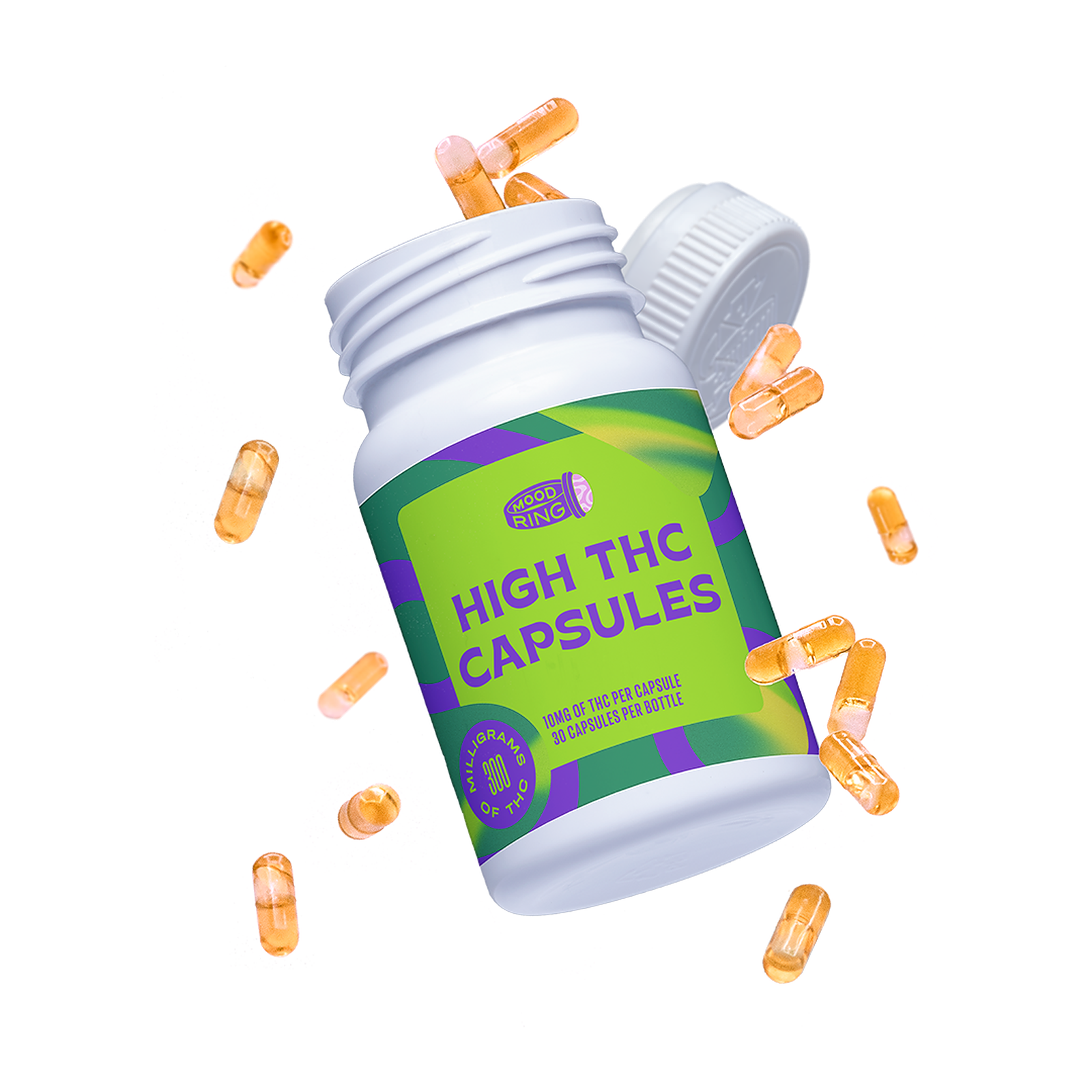 Mood Ring: High THC Capsules 300mg 30-pack | Leafly