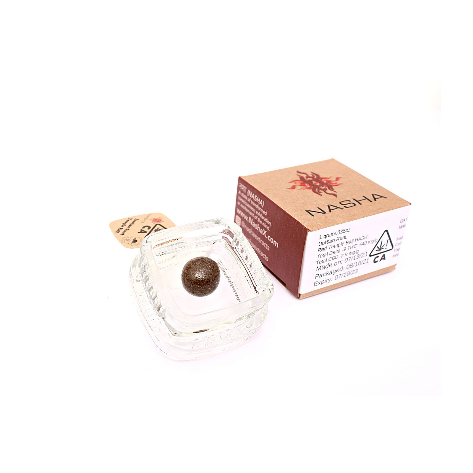 NASHA: Durban Runt Red Temple Ball Hash | Leafly