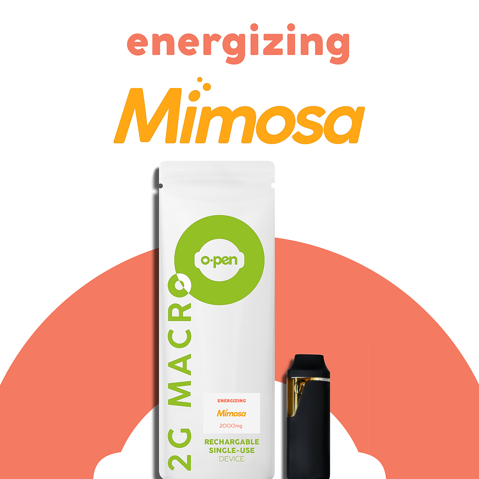 O.pen: O.pen MACRO - Mimosa (Energizing) - 2,000mg All-In-One-Vape Pen ...