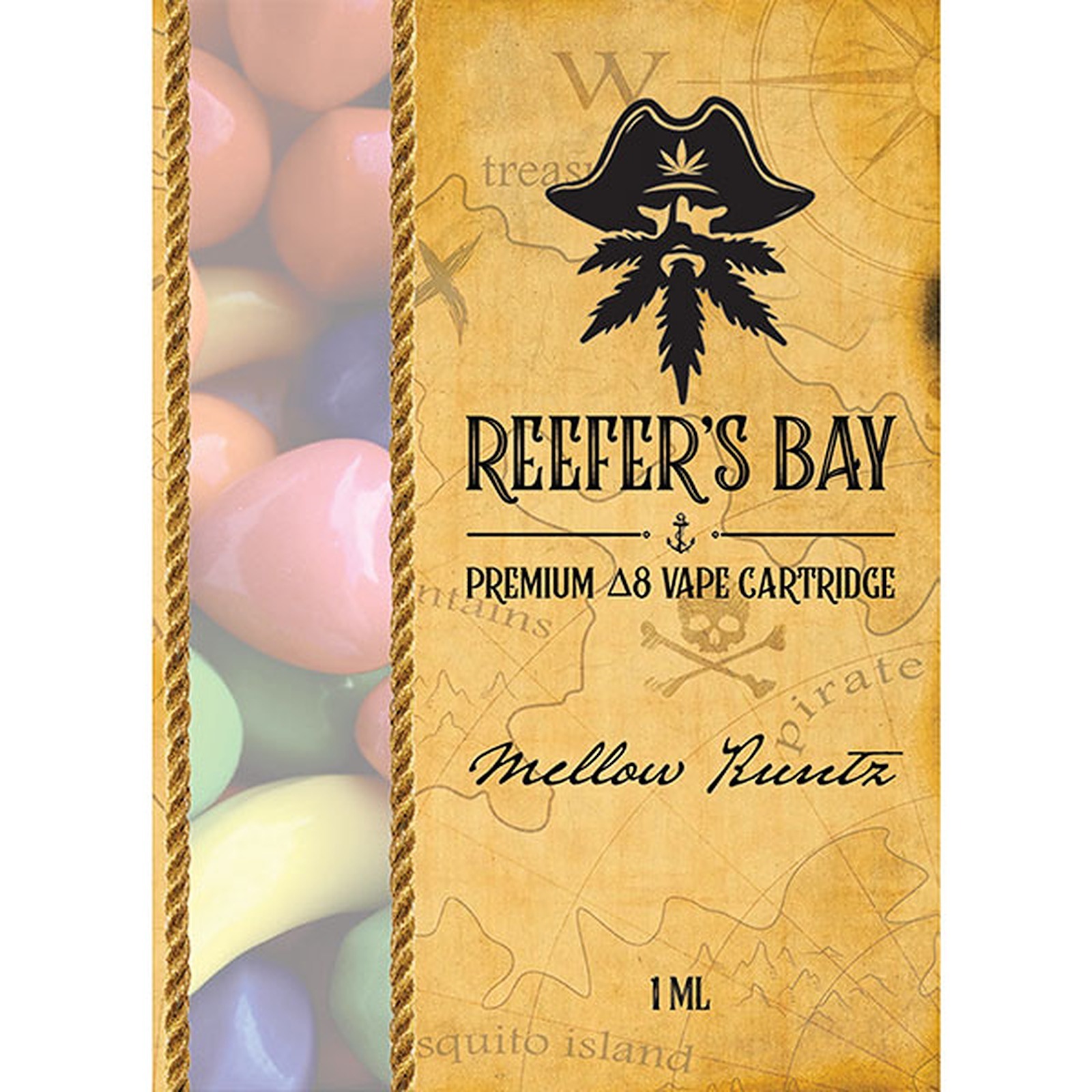 Reefers Bay: Mellow Runtz CDT - Delta 8 Vape Cartridge 1ml | Leafly