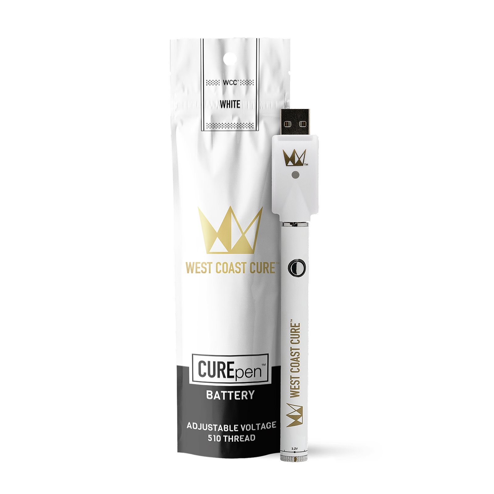 West Coast Cure: CUREpen Battery - White | Leafly