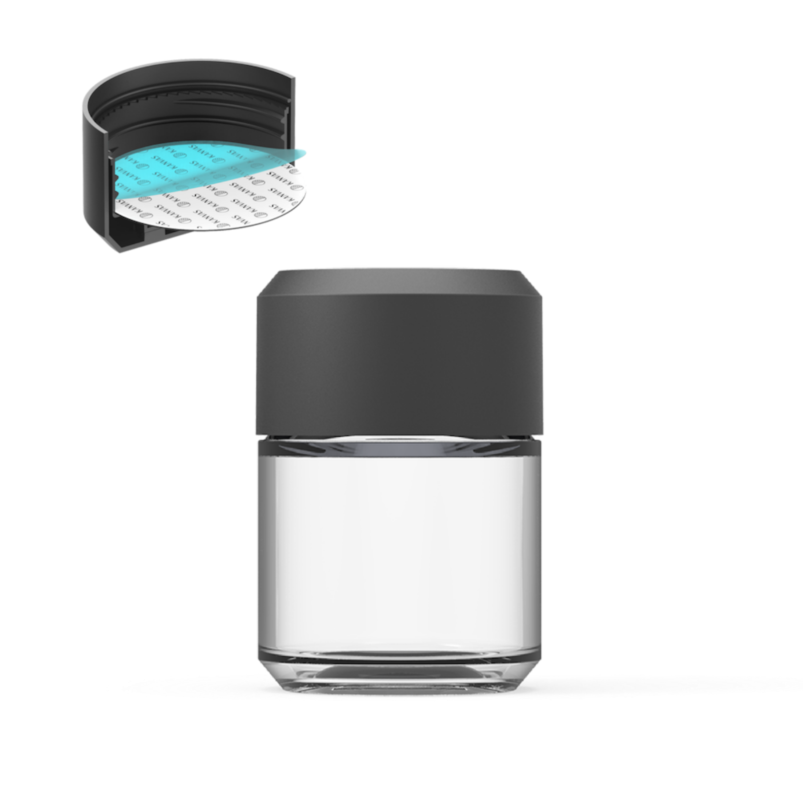 Kanvas: Statera™ Glass Jar with Humidity Control | Leafly