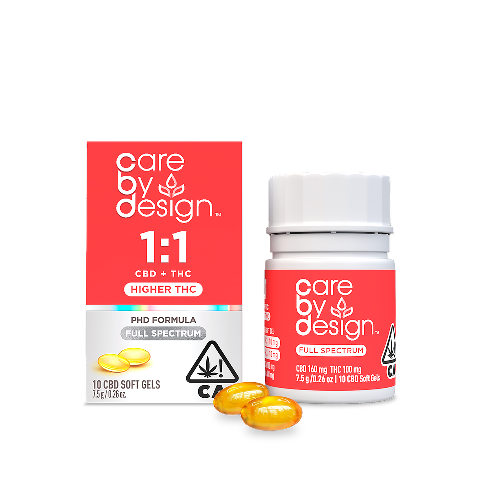 Care By Design: Care By Design | 1:1 Full Spectrum CBD Soft Gels 100mg ...