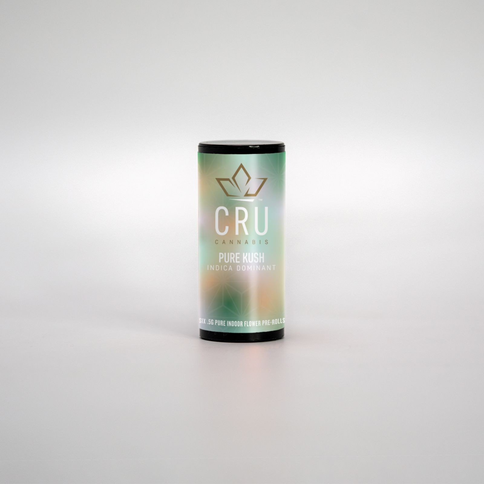 CRU Cannabis: Pure Kush (0.5G Indica Pre-Roll 6 pack) | Leafly