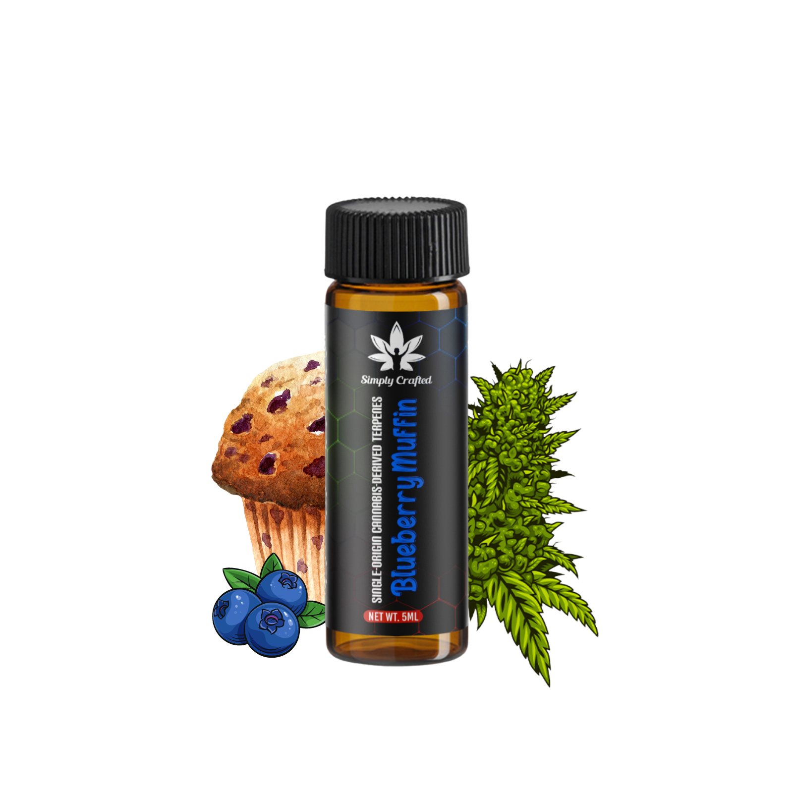 Simply Crafted: Blueberry Muffin Terpenes | Cannabis-Derived | Leafly