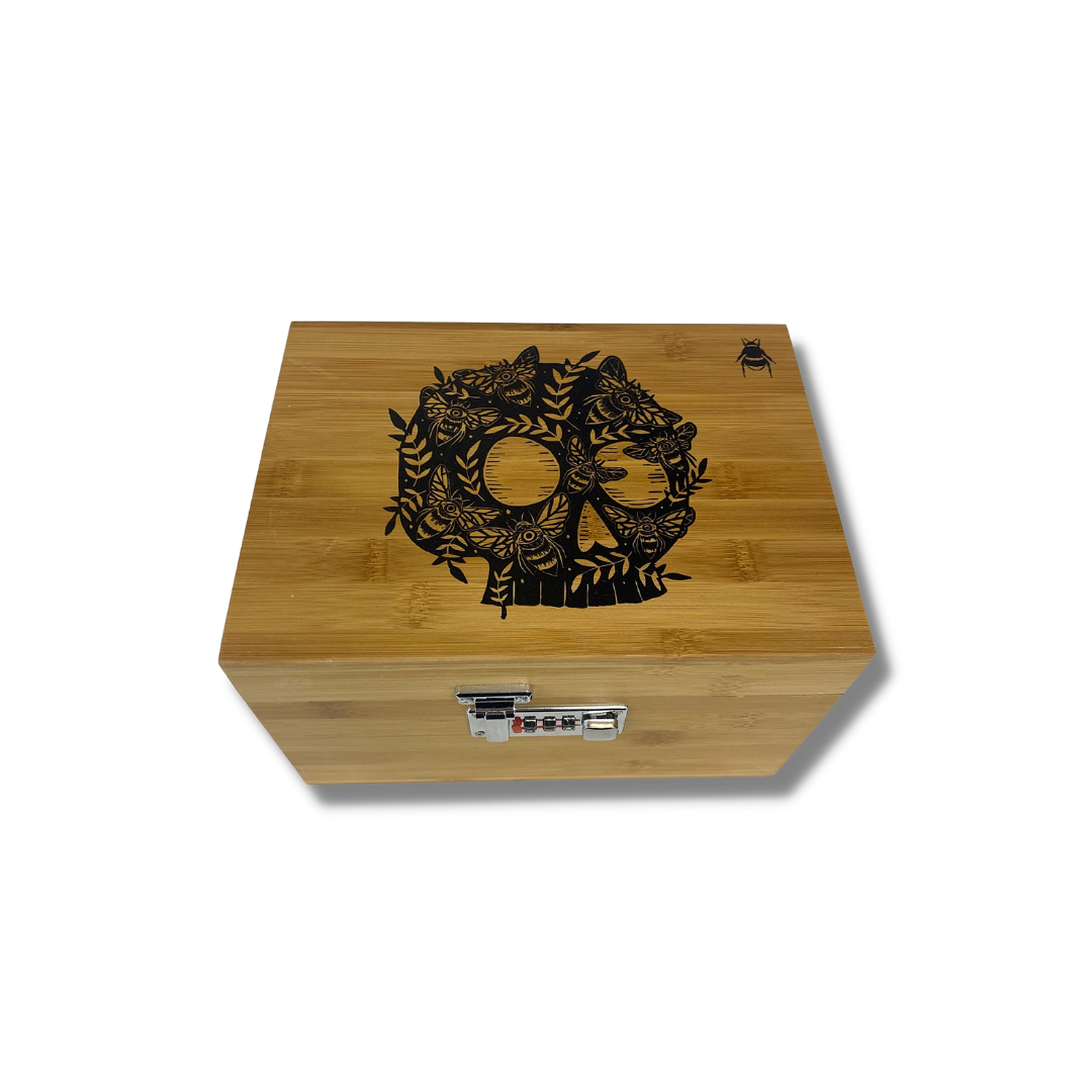 Bzz Box: Stash Box - Large Bzz Box with Artist Designed Skull Lid | Leafly