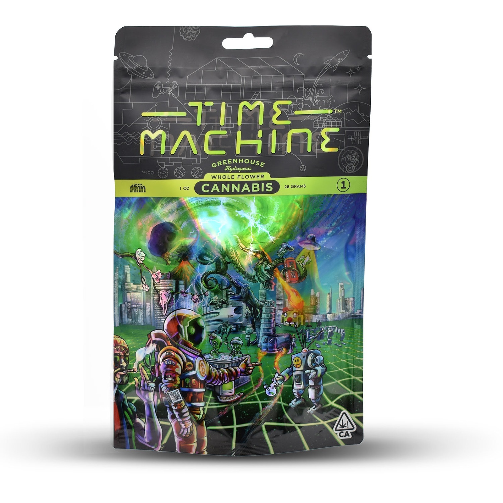 Time Machine: Time Machine Flower 28g Pouch Sativa Blue Dream | Leafly