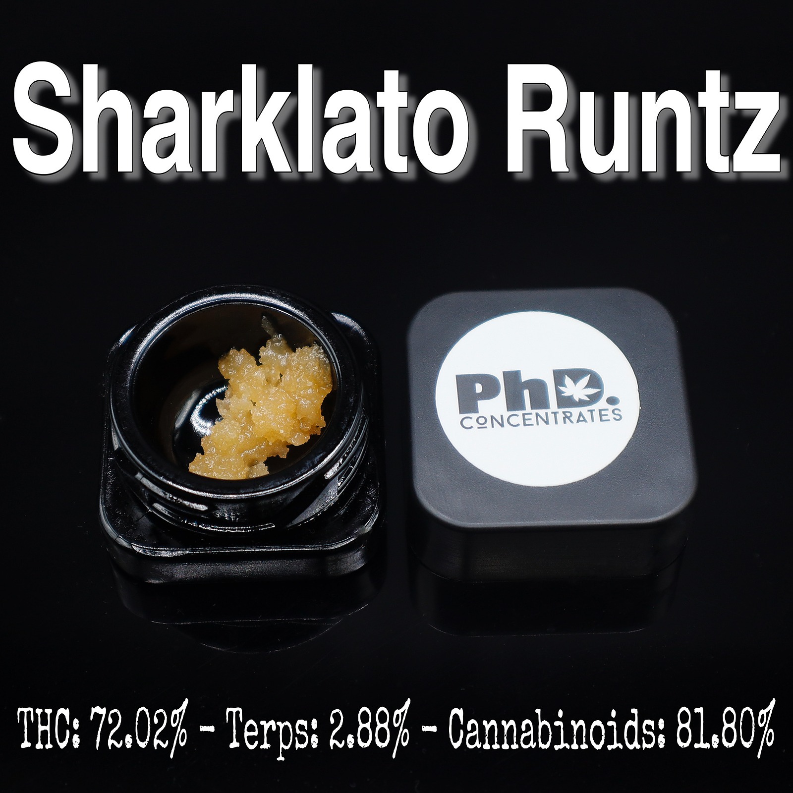Pharmicated: PhD - Sharklato Runtz - Concentrate 1g - 72.02% THC | Leafly