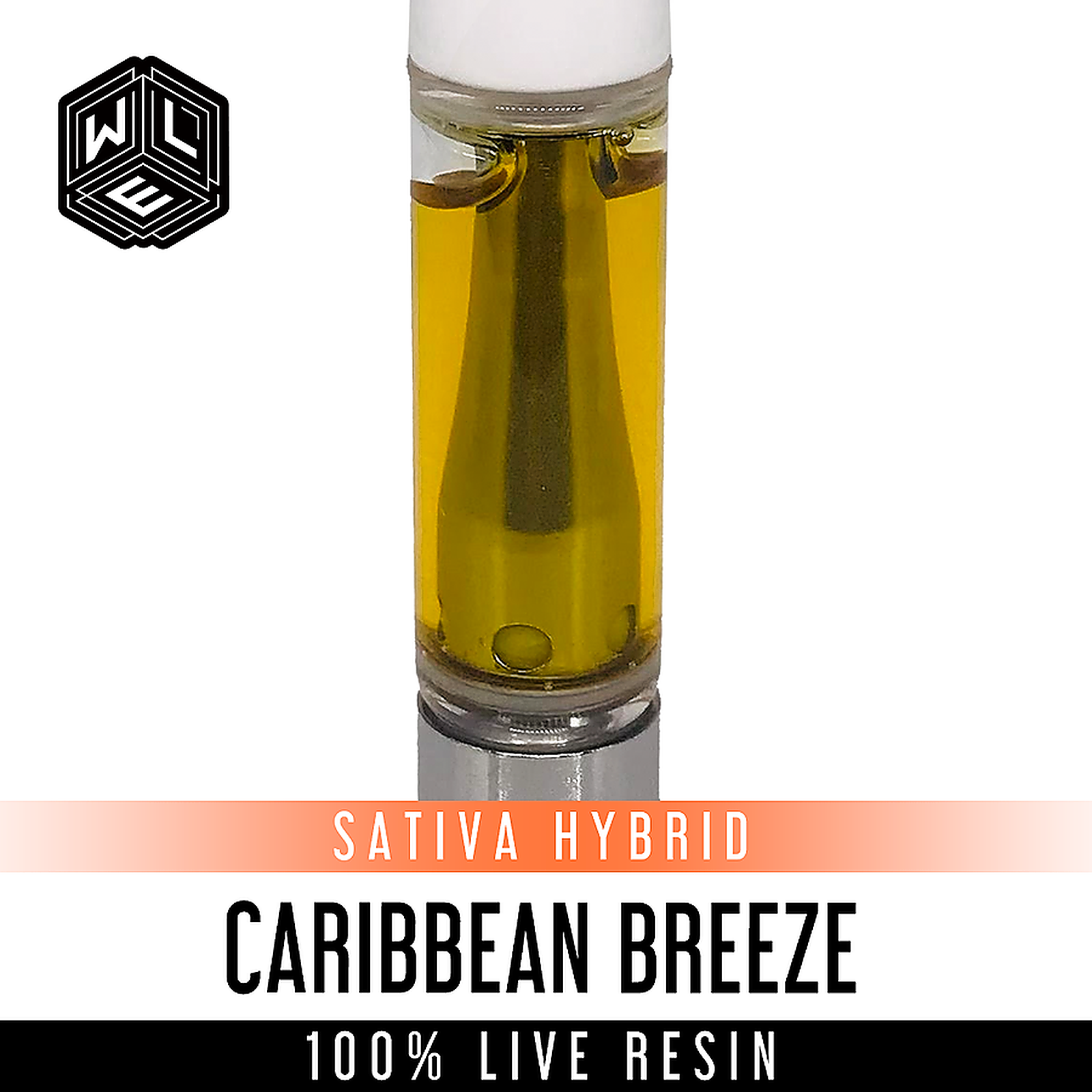 White Label Extracts Caribbean Breeze 100 Live Resin Cartridge 1 Gram