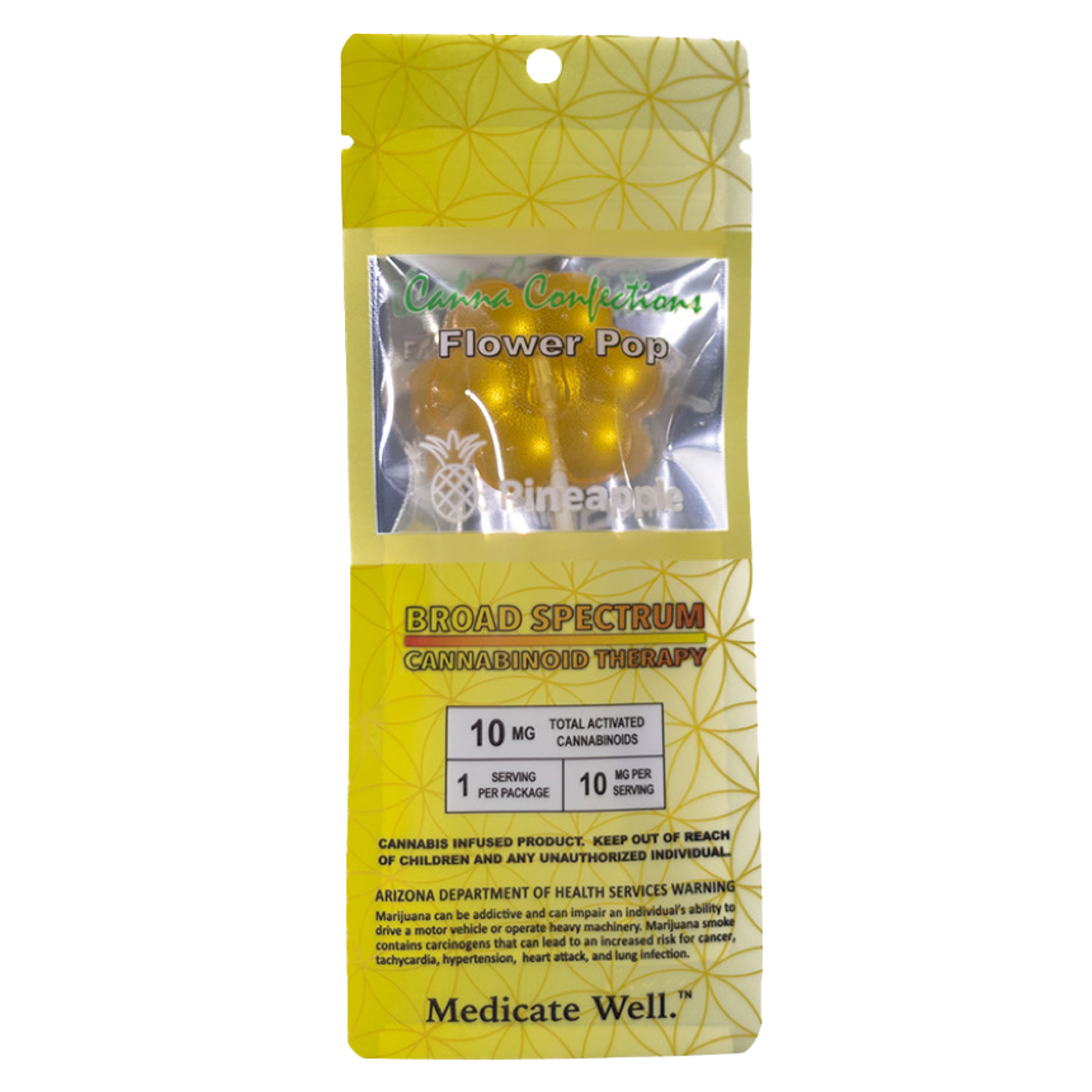 Canna Confections: Canna Confections - Flower Pop (Pineapple) [10mg ...