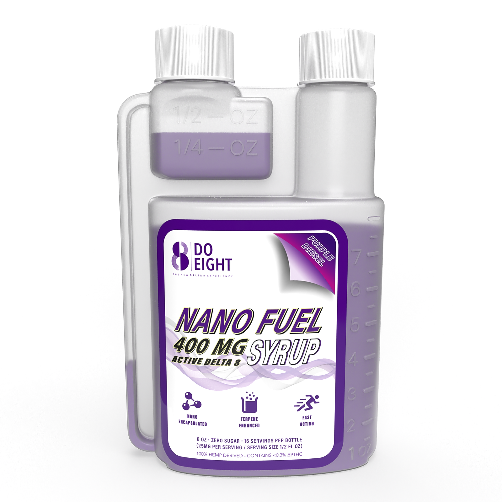 Do Eight: Do Eight Nano Fuel - 400 MG Delta 8 Syrup - Purple Diesel ...