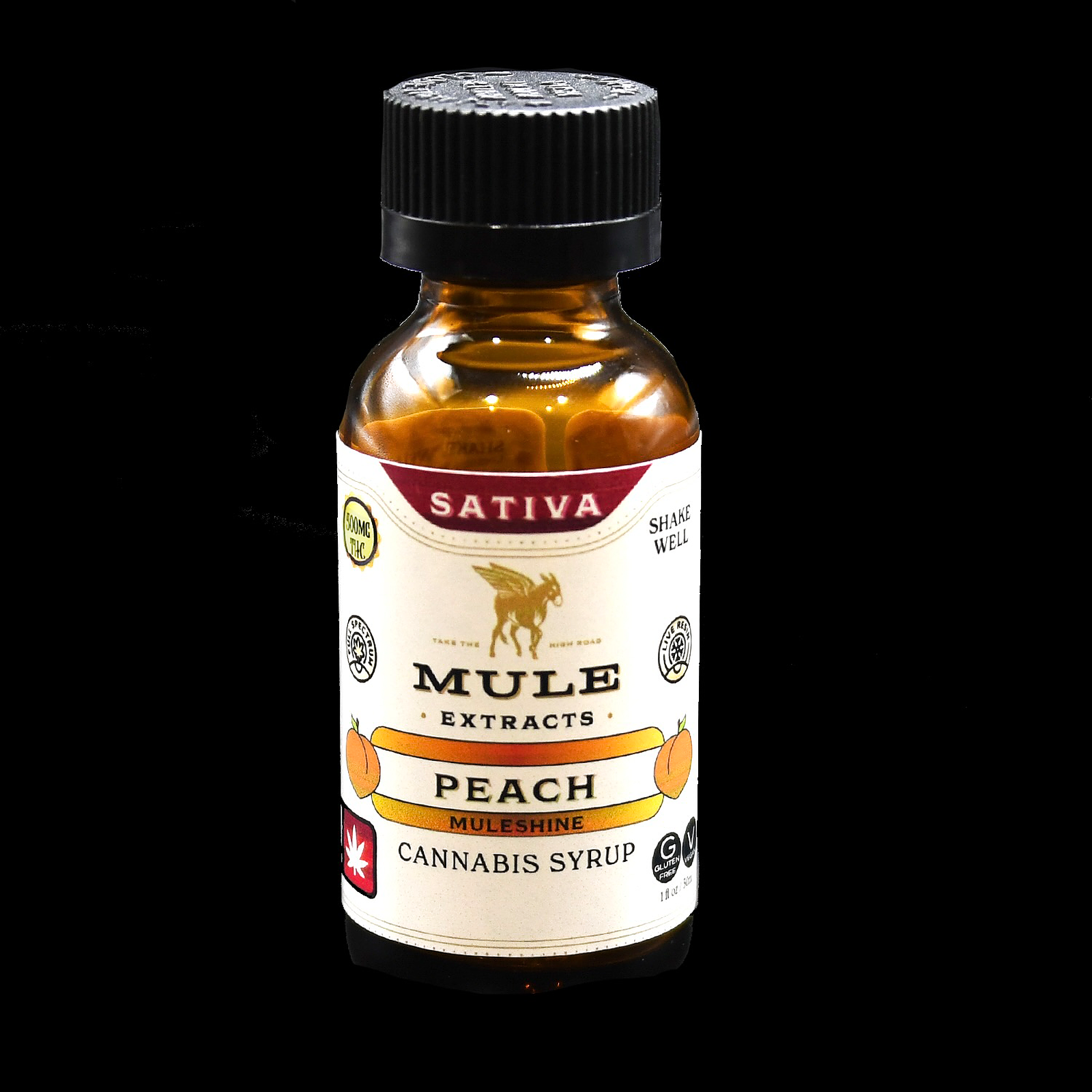 Mule Extracts: 500mg Peach Muleshine Sativa | Leafly