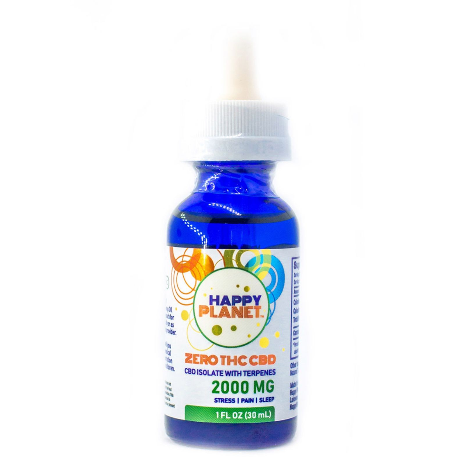 Happy Planet CBD: 2000MG | CBD Oil Tincture - Zero THC | Leafly