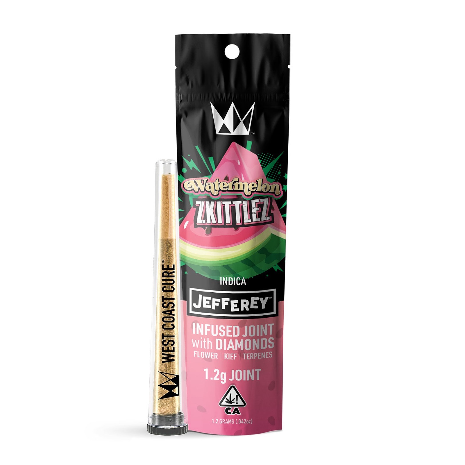West Coast Cure: Watermelon Zkittlez - 1.2G Jefferey Infused Joint | Leafly