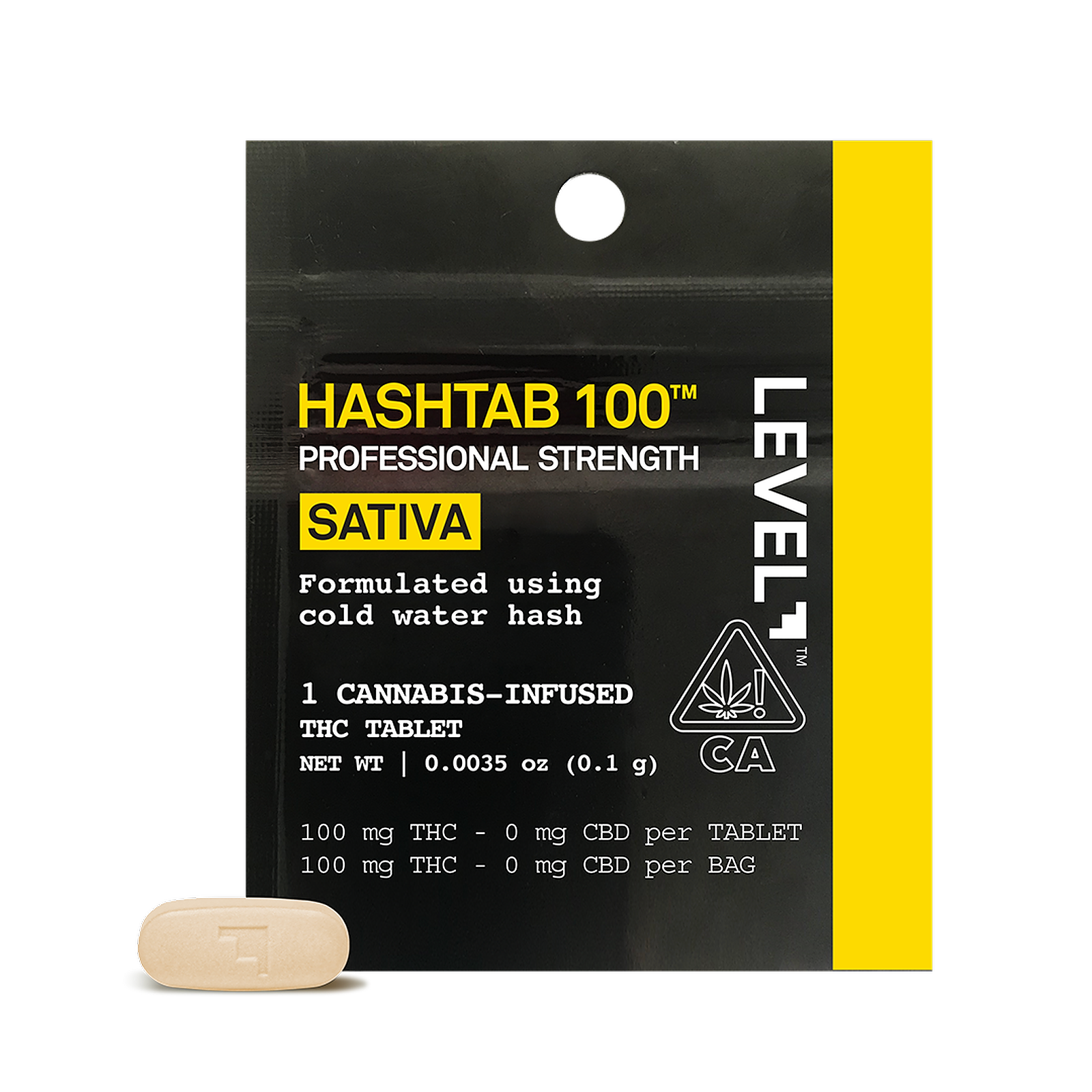 LEVEL: SATIVA HASHTAB 100™ Single | Leafly