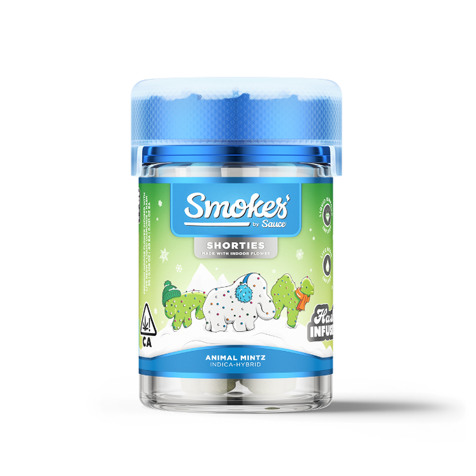 Sauce Essentials: Smokes Infused Preroll 5 Pack- Animal Mintz (Indica ...