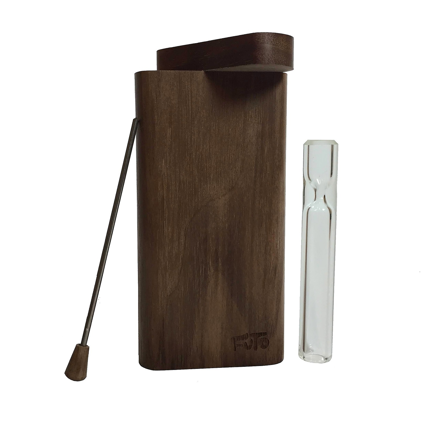 Futo: FutoStash G - Walnut - 12mm Glass - Dugout - One Hitter | Leafly