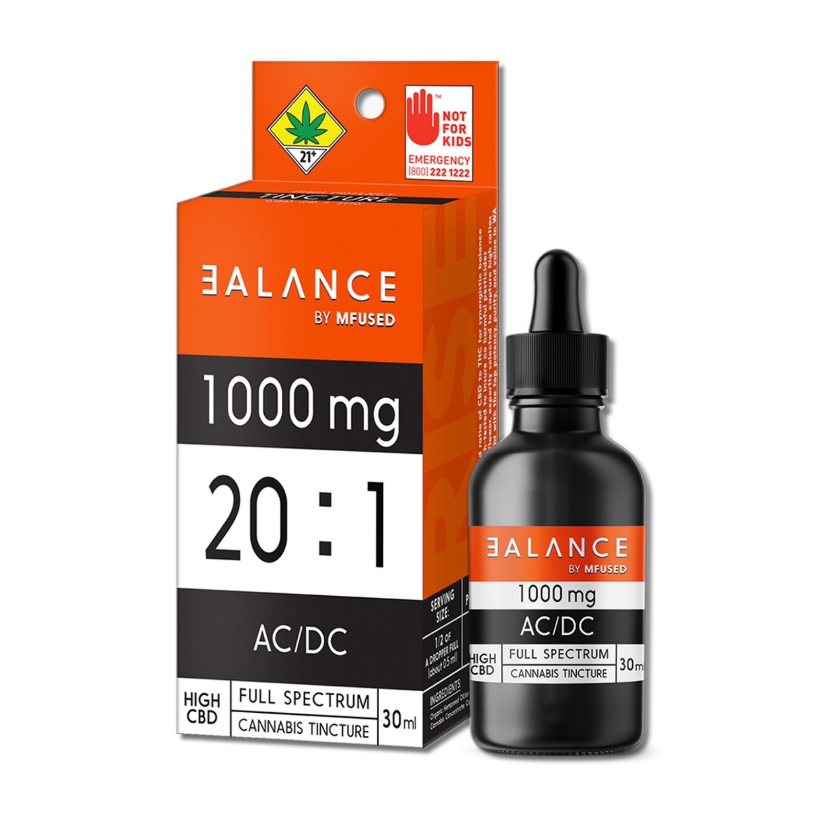 MFUSED: BALANCE Tincture - AC/DC - 20:1 - 30ml | Leafly