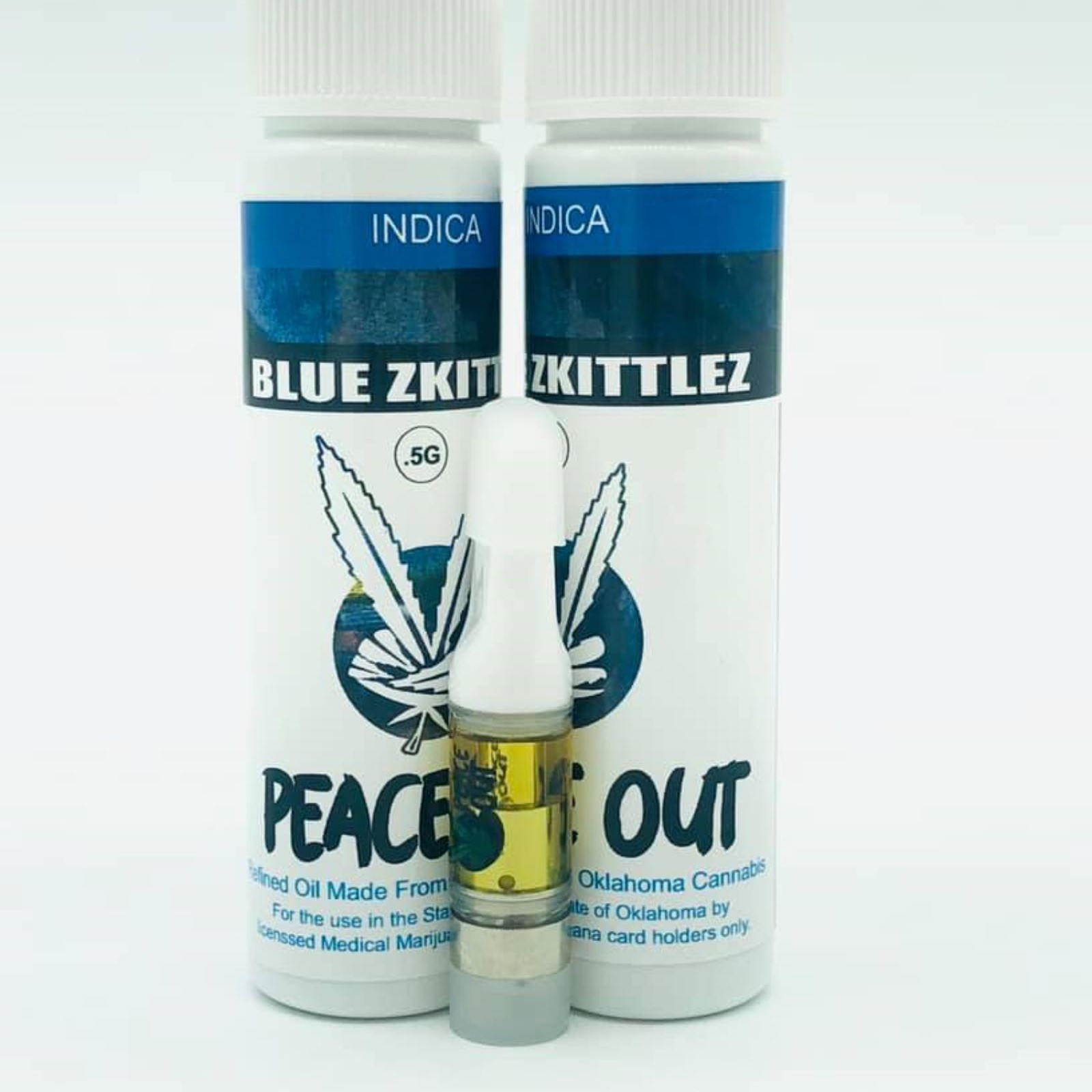 Peace Out Processing: Blue Zkittlez Cartridge 0.5g | Leafly