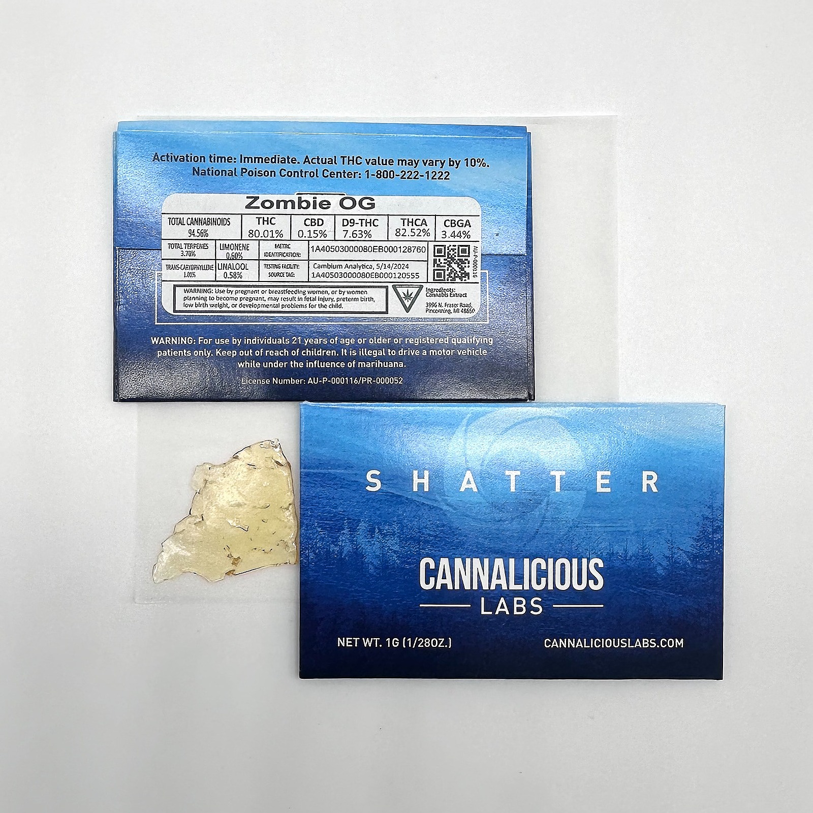 Cannalicious Labs: Zombie OG Shatter | Leafly