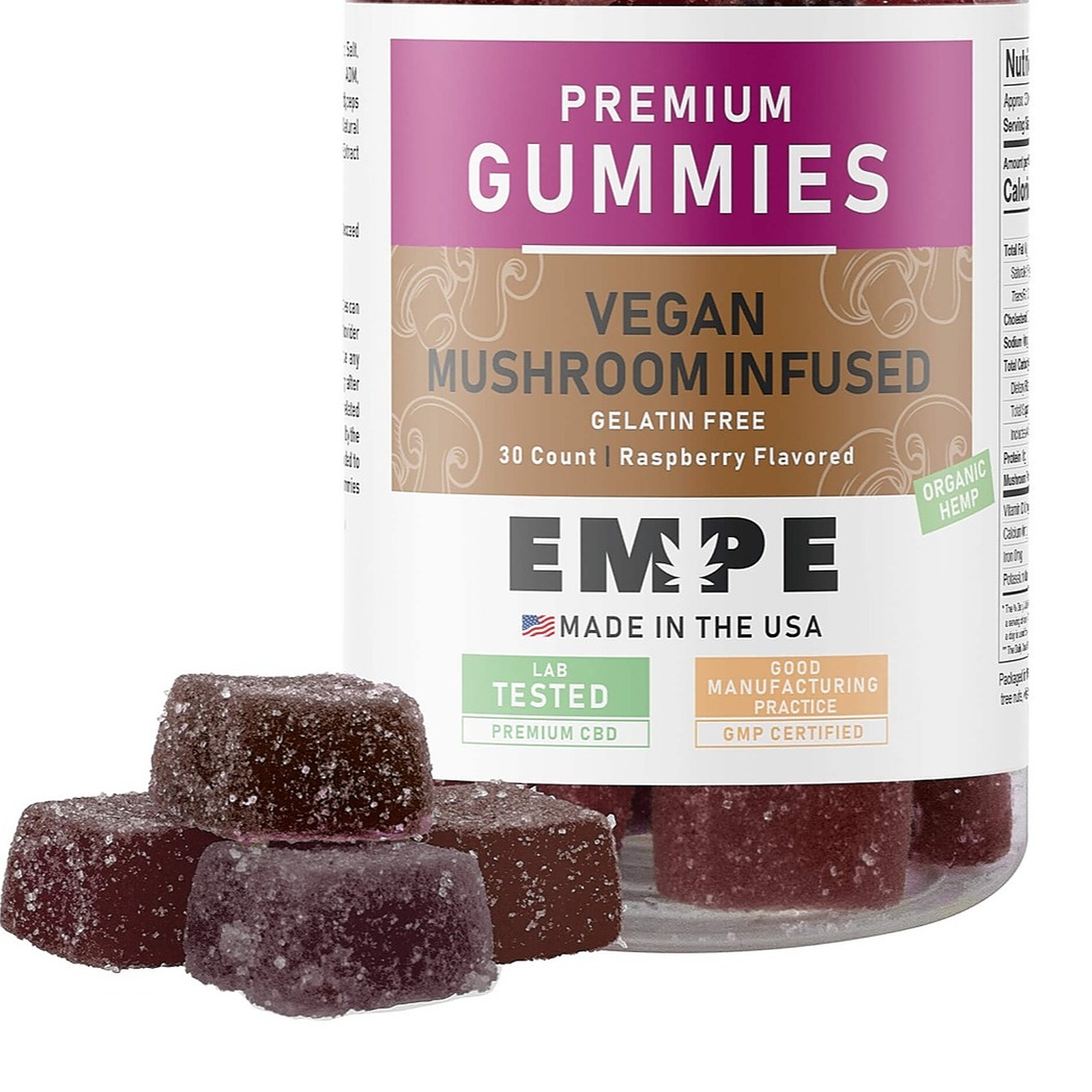 Empe-USA Organic and Premium CBD: Vegan Mushroom Sour Gummies | Leafly