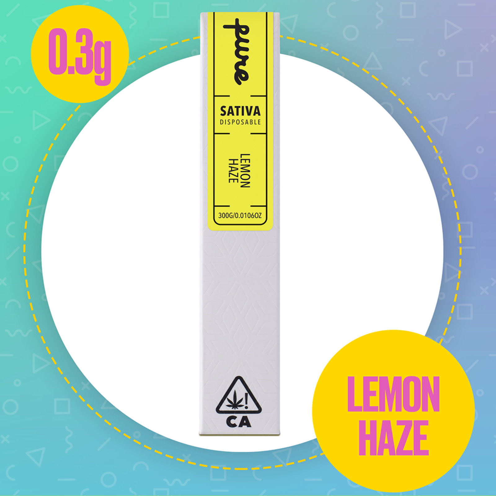 Pure Vape: Pure Disposable - Lemon Haze | Leafly