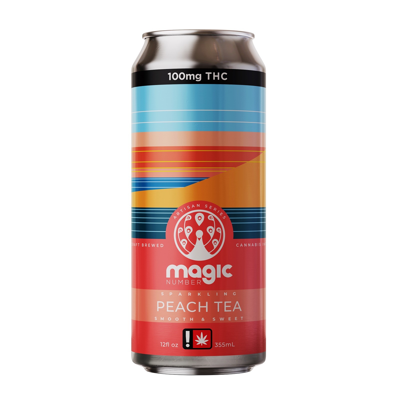 Magic Number: Sparkling Peach Tea - Live Resin 100mg | Leafly