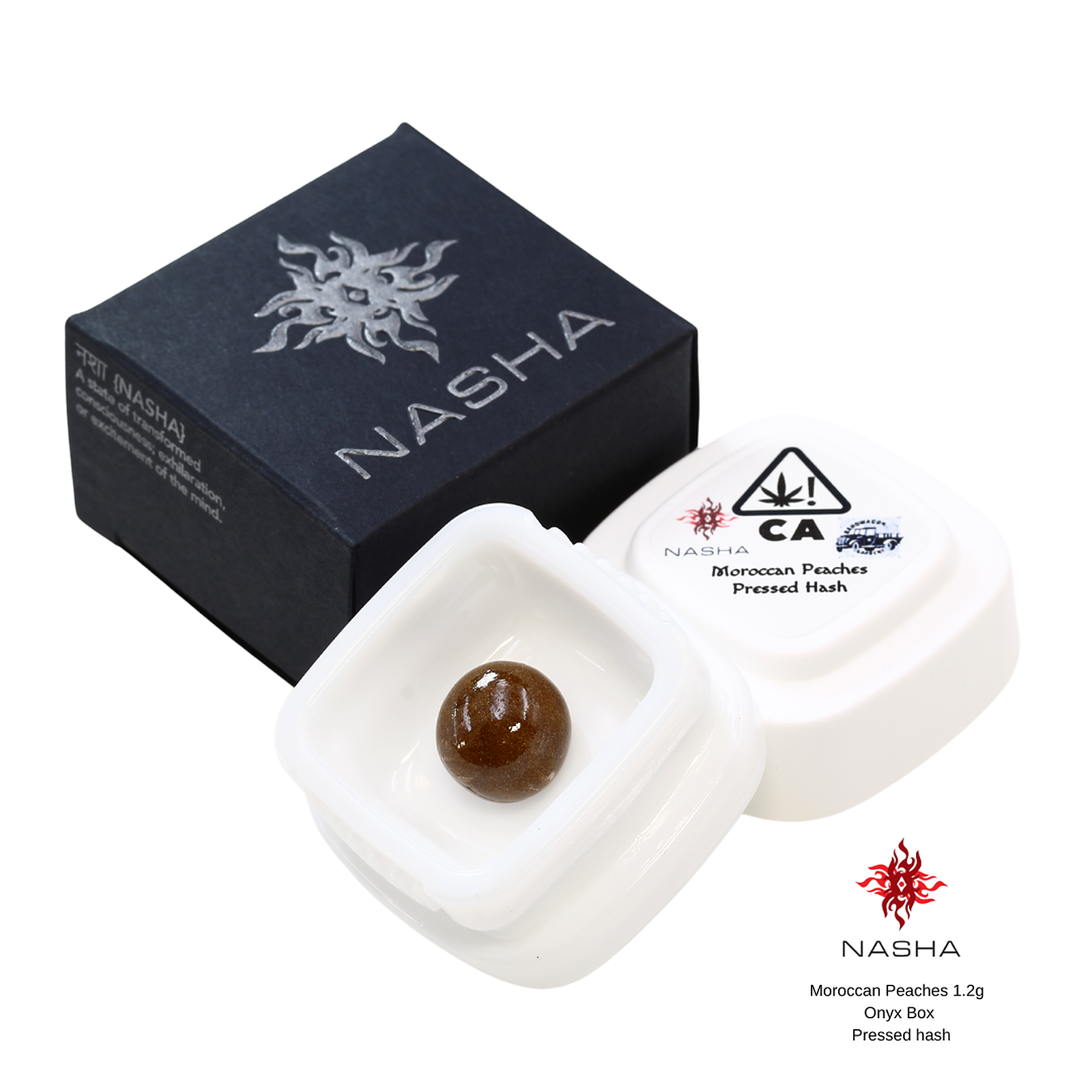 NASHA: Moroccan Peaches 1.2 g Onyx Pressed Live Hash (Bandwagon Gardens ...