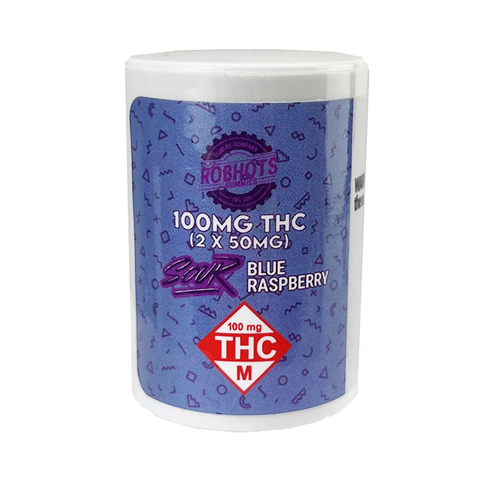 Robhots Edibles: ROBHOTS Gummies | 2 Pack 100mg, Sour Blue Raspberry ...