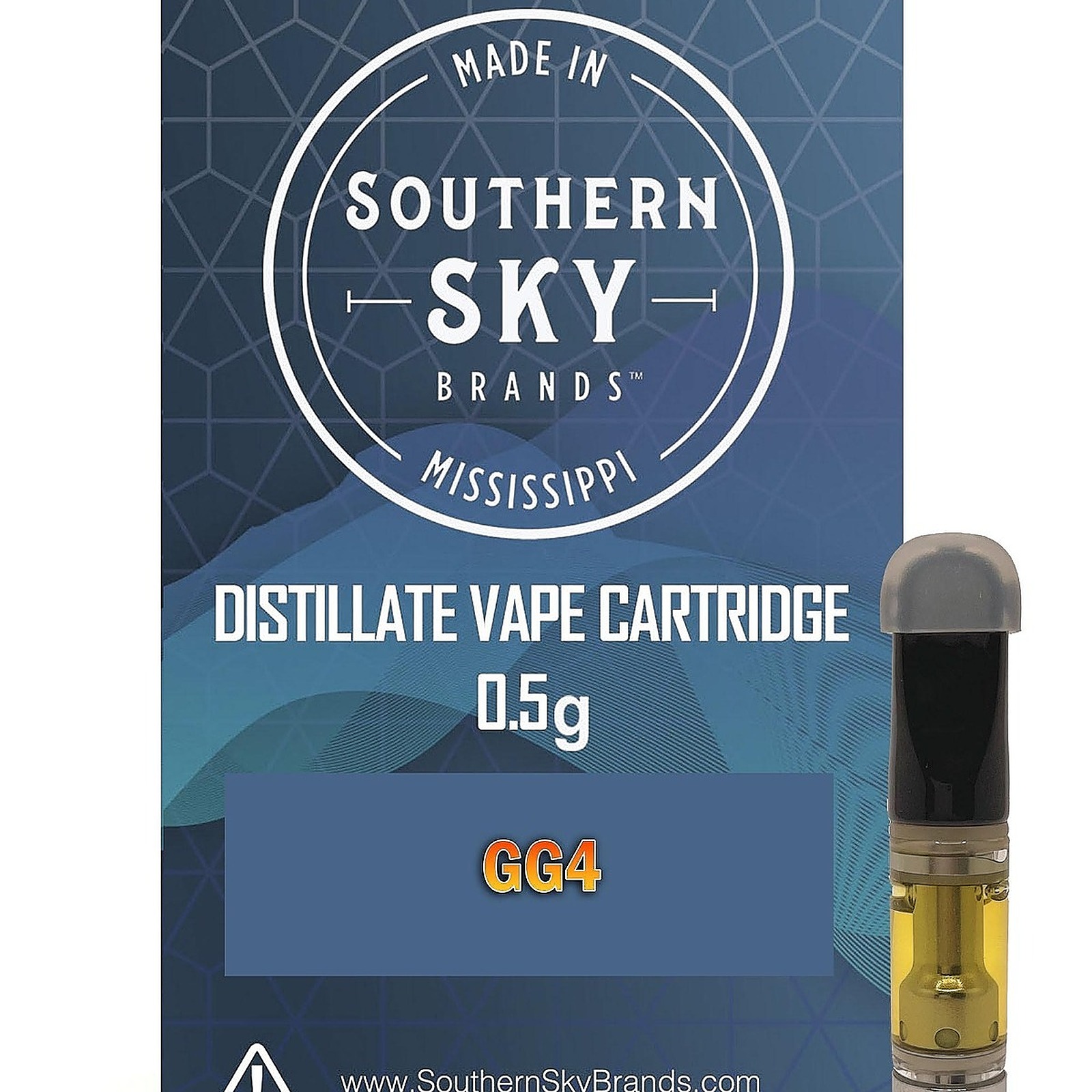 Southern Sky Brands: GG4 Vape Cart 0.5g (58.6% THC, 21% CBD, 2.8% CBG ...