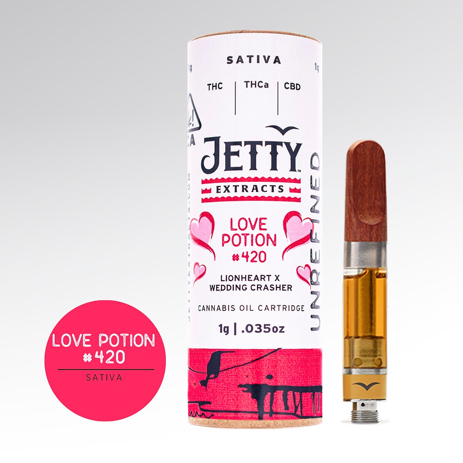 Jetty Extracts: Love Potion #420 UNREFINED Live Resin Cartridge 1g | Leafly
