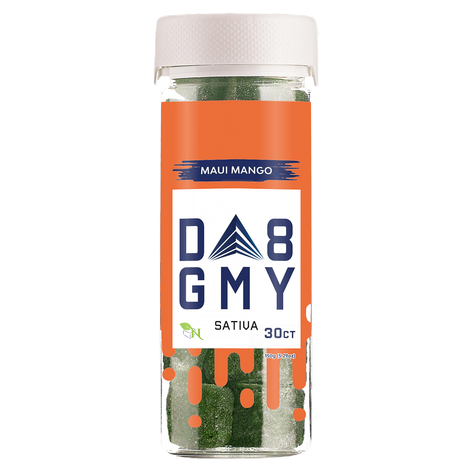 A Gift From Nature: Delta 8 Gummies Maui Mango – 750mg (30ct / 25mg ea ...