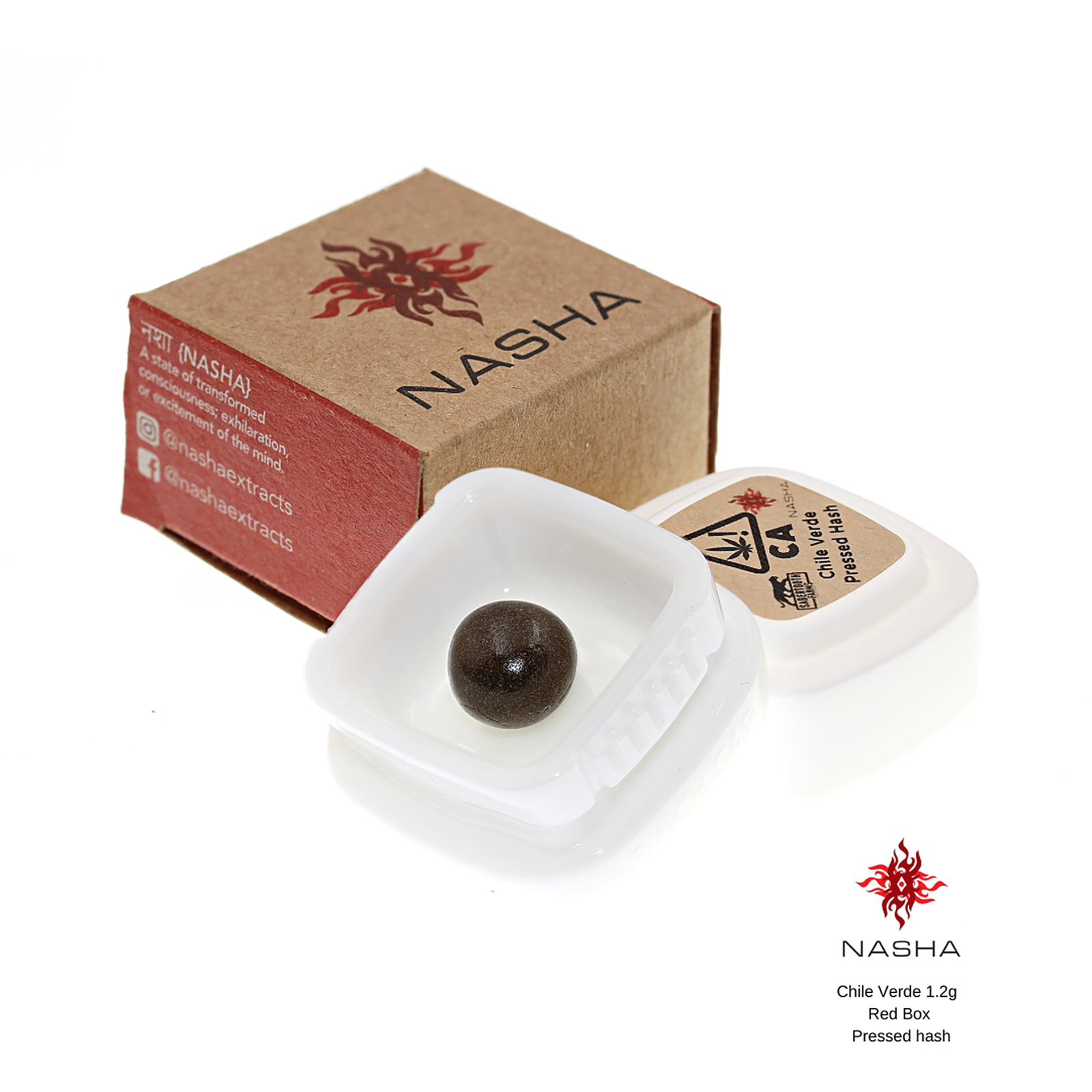 NASHA: Chile Verde 1.2g Red Pressed Hash | Leafly